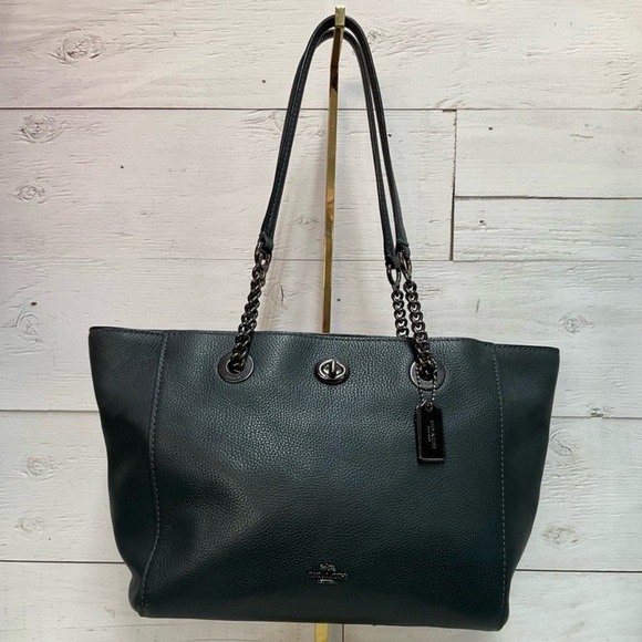 Coach | Bags | Coach Turnlock Chain Tote 27 | Poshmark